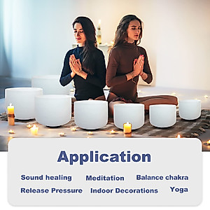 CVNC 2PCS Purple Color Heavy Duty Canvas Padded Carrying Case Travelling Bag For 6-12 Inch Crystal Singing Bowl