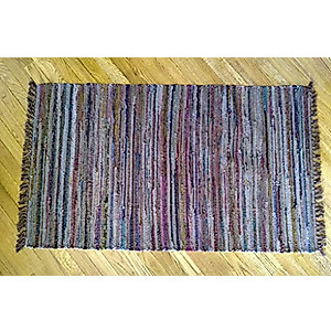 Sturbridge Country Rag Rug in Tobacco 30" x 50"