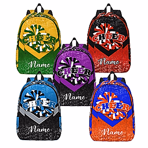 Custom Cheerleading Backpack Personalized Cheer Bags with Name Cheer Backpack for Cheerleaders Cheerleader Team Gift 1Pcs