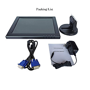 iChawk 12.1" inch Display 800x600 4:3 Positive Screen VGA VESA 75x75mm Portable Wall-mounted Base Desktop POS Ordering Machine PC Monitor LCD Screen Display For Industrial Medical Equipment W121PN-271
