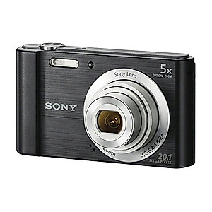 Sony DSC-W800/B Point and Shoot Digital Still Camera Black Bundle with Sandisk 16GB Memory Card, Point and Shoot case, 1150 mAh Battery, Table-top Tripod and Microfiber Cleaning Cloth