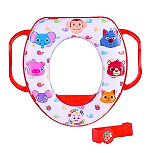 Sunny Days Entertainment CoComelon Soft Potty Training Seat, Red