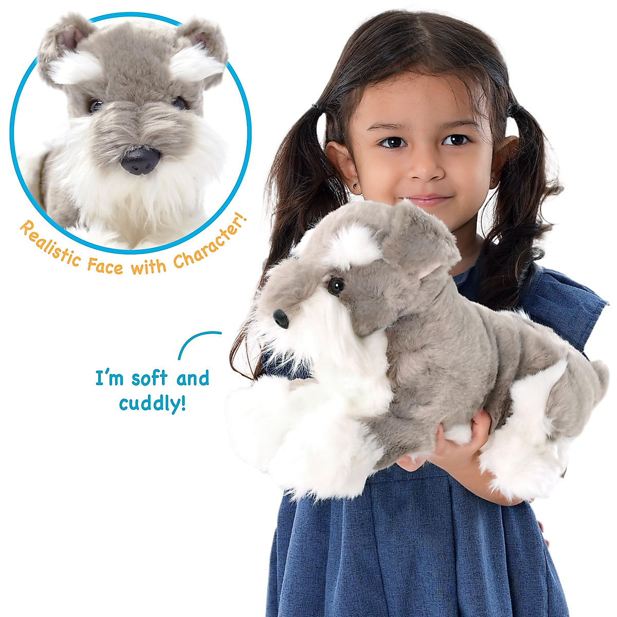 TigerHart Siegfried The Schnauzer - 13 Inch Stuffed Animal Plush