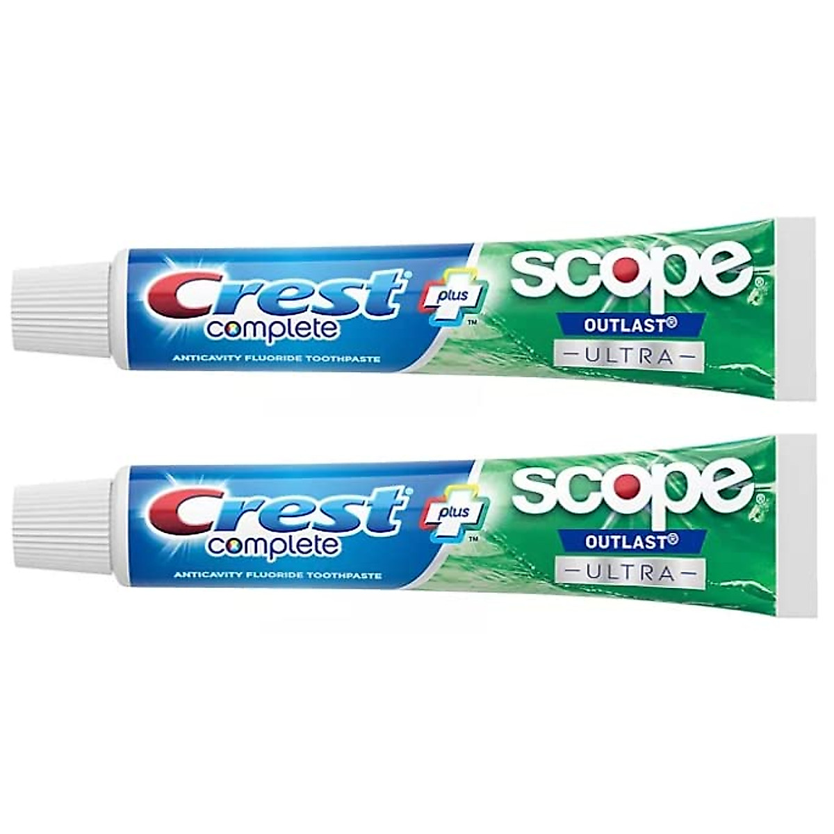 Crest Complete Whitening Plus Scope Outlast Ultra Toothpaste 6.5 oz (184g) - Pack of 2