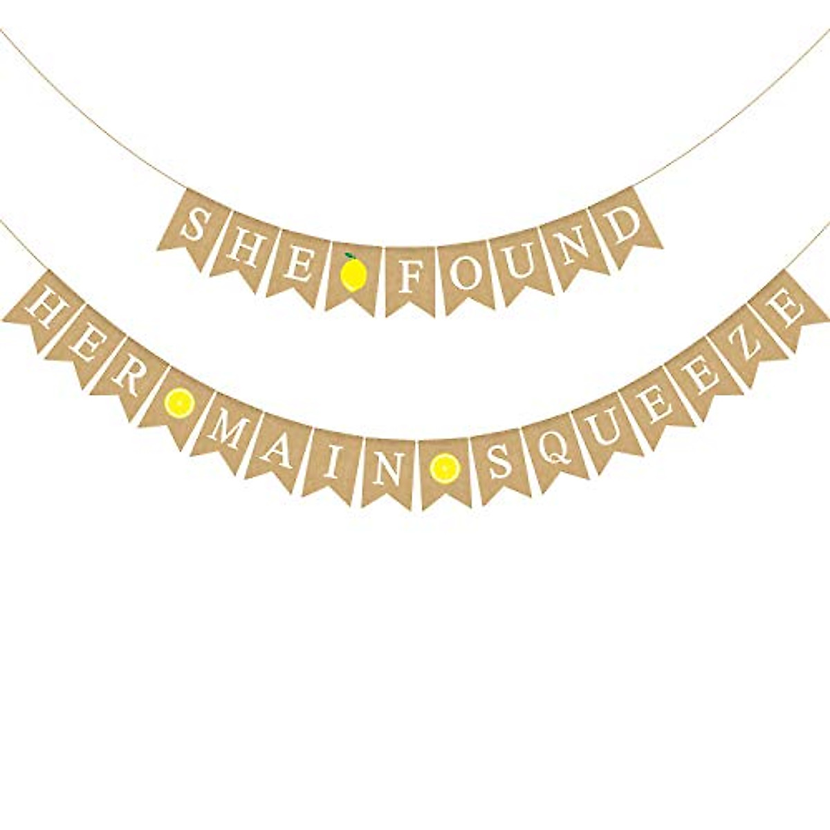 She Found Her Main Squeeze Banner Lemon Bridal Shower Lemonade Bachelorette Party Decoration