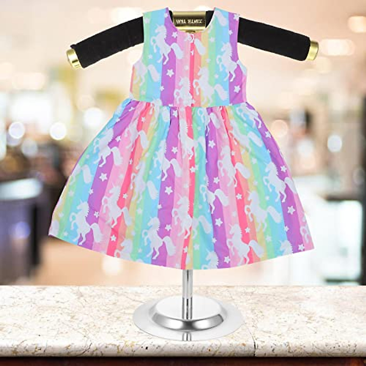 VOSAREA Kids Clothes Stand Girl Dress Form Cloth Display Stand Clothes Showing Stand Clothes Display Rack (Random Color)