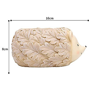 Happyyami Ceramic Animals Succulent Plant Pot Resin Hedgehog Cactus Flower Container Bonsai Planter Holder for Home Office Garden Decor