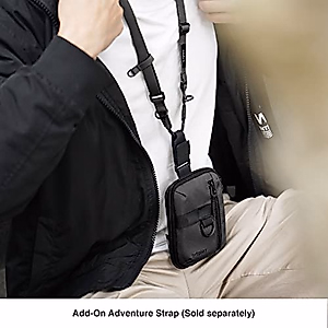 bitplay Essential Pouch, Army Green - Lightweight CORDURA Crossbody Bag/Travel Neck Pouch