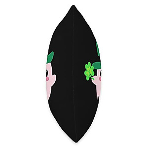 TOP ST PATRICK'S DAY PRESENTS Cute St Patrick's Day Ghost Leprechaun Hat Three Leaf Clover Throw Pillow, 16x16, Multicolor