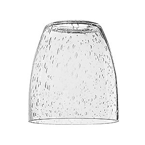 OhLectric Handblown Clear Seeded Glass Shade - Vintage Styled Light Shade For Chandelier And Pendant Lights - Excellent Replacement Shade For Light Fixtures - Easy To Install - 4.73”x4.33” - OL-42780