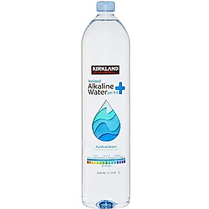 KIRKLAND SIGNATURE Alkaline Water, 33.8 Fl Oz (Pack of 18)