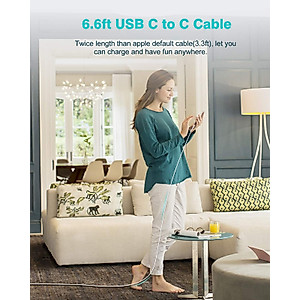 IFEART 30W USB C Charger for iPad Pro 13, 12.9, 11 inch 2024 2023 2022 2021 2020 2019 M4 M2 M1, iPad Air 5 4, Mini 6, iPad 10, MacBook Air, iPhone 15, Google Pixel 8 7 Pro, 6.6ft USB-C Cable