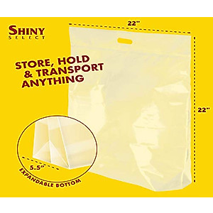 [ 25 BAGS ] JUMBO SIZE Travel Bags - With HANDLES - Heavy Duty Materials - DOUBLE ZIPPER TOP - 8 Gallon Bag Size 22" x 22" - Summer Travel, Picnics, Beach, Pool, Vacation, 25 pound Turkey Brining Bags