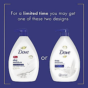 Dove Body Wash with Pump with Skin Natural Nourishers for Instantly Soft Skin and Lasting Nourishment Deep Moisture Cleanser Effectively Washes Away Bacteria While Nourishing Your Skin 34 oz 3 Count