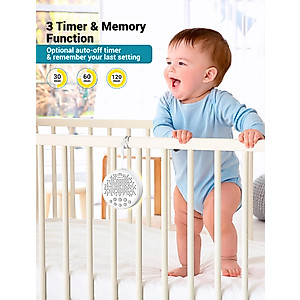 AIRSEE White Noise Machine for Baby Kids Adults, Portable 34 Soothing Sound Machine with Night Light, Rechargeable Compact Noise Machine for Home Office Travel Nursery Gift