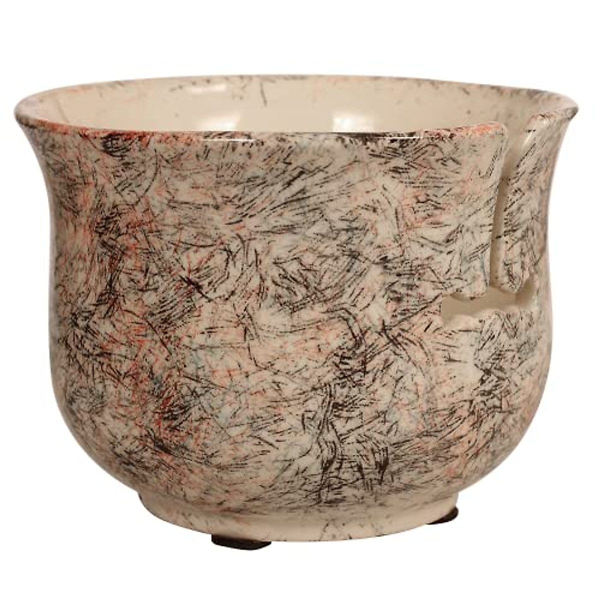 ABHANDICRAFTS XXL Large Ceramic Knitting Yarn Bowl for Crochet Storage Bowl Designed with Multi Color Hand Painting