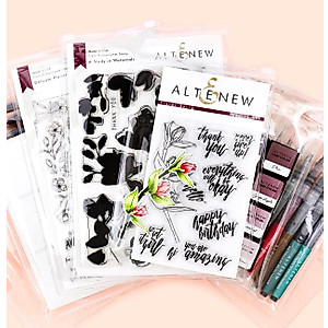 Altenew Medium Plastic Storage Pouches, Luscious, Thick, Zipper Included, Crafter's Organizing Supplies, 25 Count