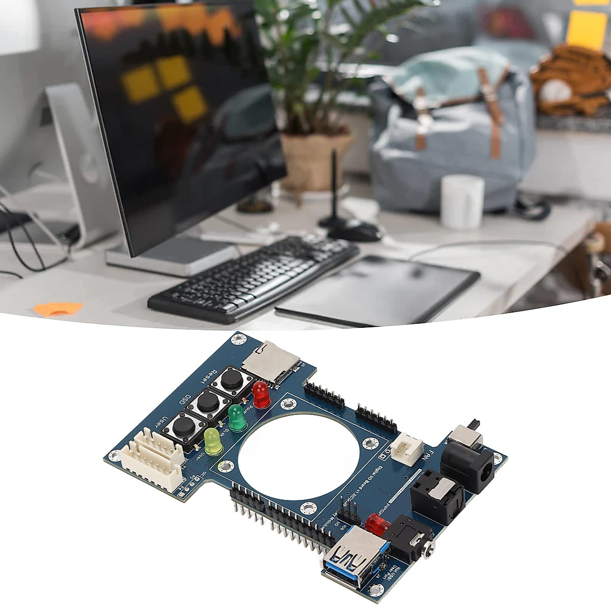 Digital IO Board,Professional Manual Soldering V1.2 for Mister FPGA 7 USB Port IO Board for Terasic Nano Accessories