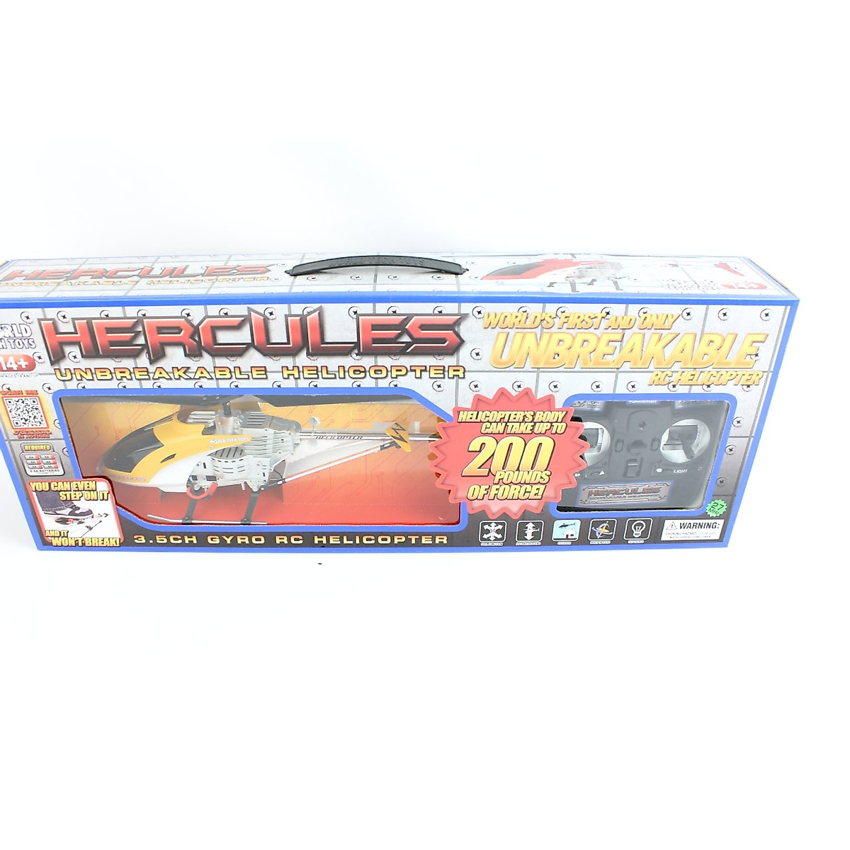 World Tech Toys 3.5CH Gyro Hercules Unbreakable Remote Control Helicopter