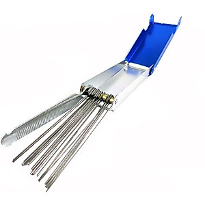 Metal Shell 13 in 1 Welding Torch Nozzle Tip Cleaner for Welder Soldering Carburetor Jet Cleaner Cleaning 14 Wire Set Torch Tip ATV Moped Welder Carb Tools