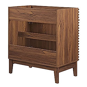 Modway Render 30" Bathroom Vanity in Walnut - Sink Basin Not Included