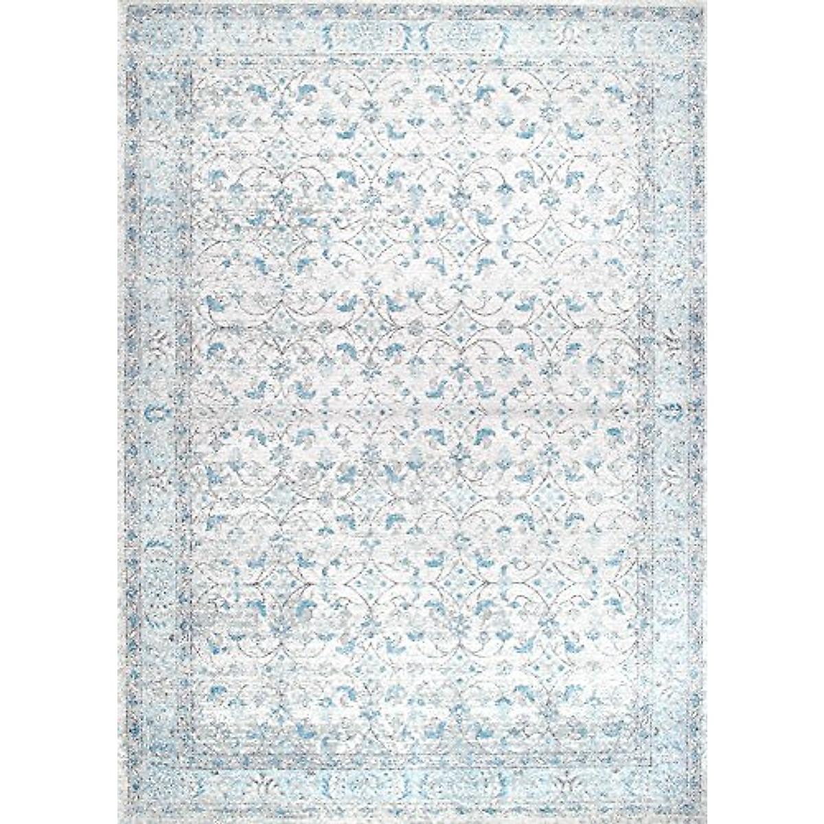 nuLOOM Vintage Rio Area Rug, 6' 7" x 9', Aqua