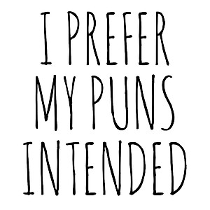 CafePress I Prefer My Puns Intended Mugs Ceramic Coffee Mug, Tea Cup 11 oz