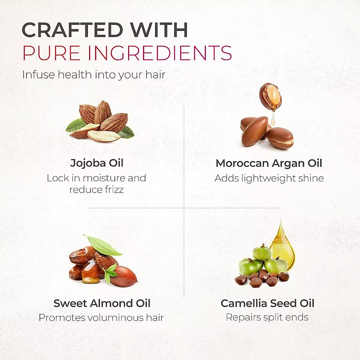 TYMO Weightless Hair Oil | Organic Nourishing Hair Treatment for Shine, Smoothness and Protection | Vegan Hair Serum Perfect for Dry, Damaged, Frizzy and Curly Hair, 2.7 Fl Oz