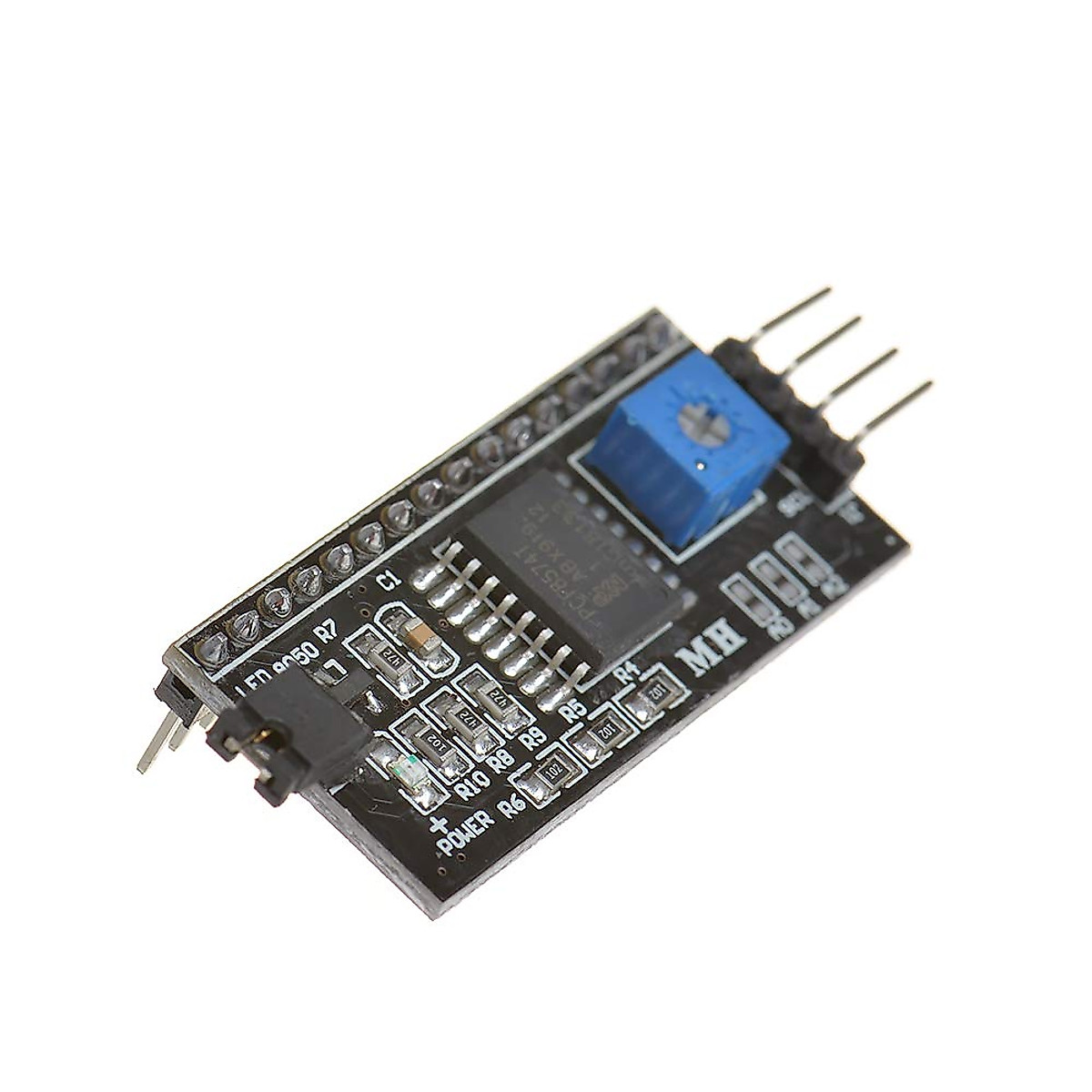 Anmbest 5PCS IIC I2C Serial Interface Board LCD1602 LCD2004 Blue Backlight LCD Display Adapter Plate PCF8574 Expansion Board for Arduino UNO R3 MEGA DIY Kit
