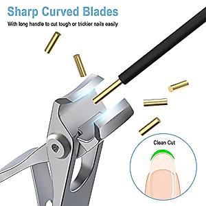 GLAMFIELDS Nail Clippers, 17mm Wide Jaw Opening Toenail Clippers for Seniors Thick Toenails/Ingrown Toenail Treatment, Heavy Duty Fingernail Clipper for Manicure, Pedicure, Men & Women Big(Silver)