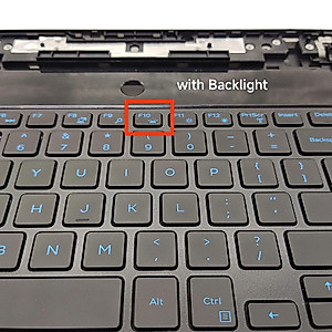 Replacement Upper Case Palmrest for DELL G7 17 7790 17.3''Series Gaming Laptop with Blue US Backlight Keyboard top Cover 00YW0N 009FKC