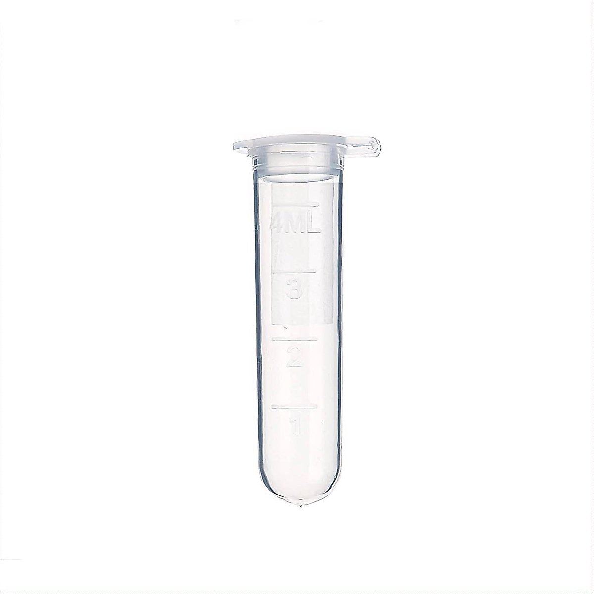 Arteya 5ml Microcentrifuge Tubes 200PCS,Centrifuge Tubes with Attached Lid, Round Bottom Transparent Micro Centrifuge Sample Bottle Vials Container for Lab,Plastic Lab Snap Tubes,Clear Graduation