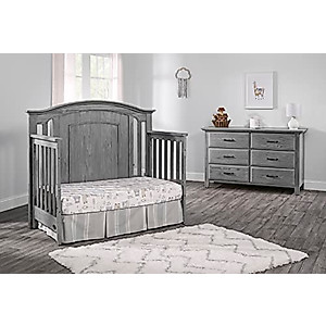 Oxford Baby Willowbrook 4-in-1 Convertible Crib, Graphite Gray, GreenGuard Gold Certified