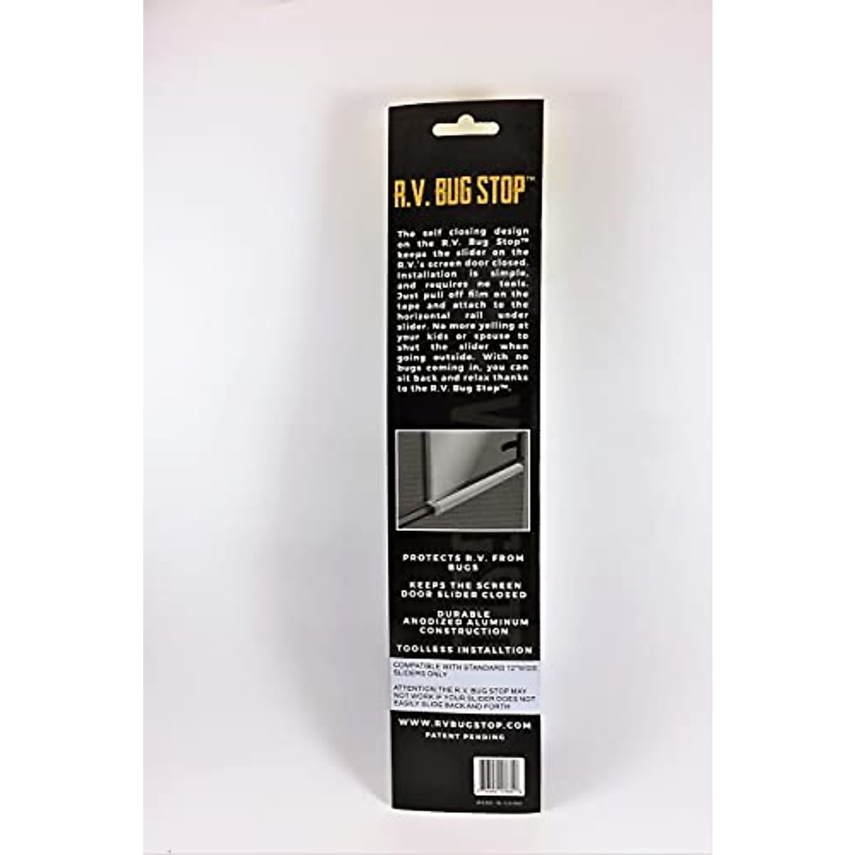RV Screen Door Slide Closer | Self-Closing Slider for R.V. Screen Door | Fits 10-3/4" to 13" Slider | Please Make Sure The Dimensions fit Your Slider