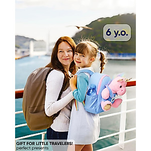 Naturally KIDS Pink Unicorn Toys for 3 Year Old Girl, 3 Year Old Girl Gifts, Gifts for 2 Year Old Girls, Gifts for 3 Year Old Girl, Toddler Unicorn Backpack