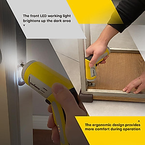 Enventor Cordless Screwdriver Tool Kit, 4V Portable Electric Screwdriver 3.5N.m with 1500 mAh Battery, USB Type-C Charging, 9PCS 1/4" Magnetic Bits Set, Bit Extension Holder, Flexible Shaft, LED Light