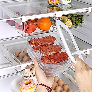 Dualshine Deli Meat Container for Fridge Lunch Meat Container for Refrigerator with Clip Deli Containers with Lids Bacon and Cheese Container for Fridge