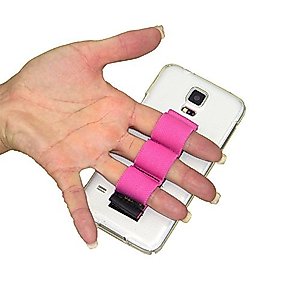 LAZY-HANDS 3-Loop Phone Grip - FITS Most - Pink