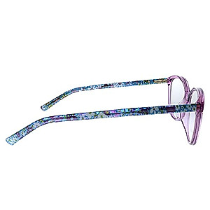 Kate Spade New York Women's Olive Blue Light Glasses Oval Reading, Violet/Demo Lens, 53mm, 16mm + 0