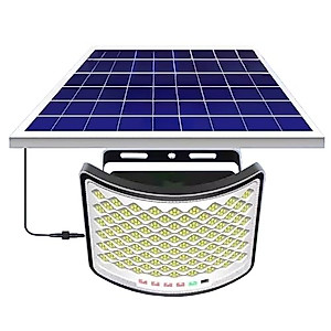 ZXXHNNAIH Solar Street Light IP67 Waterproof Solar Parking Lot Lights, with 16.4ft Cables Street Solar Light,Dusk to Dawn Easy-to-Install for Basketball Court