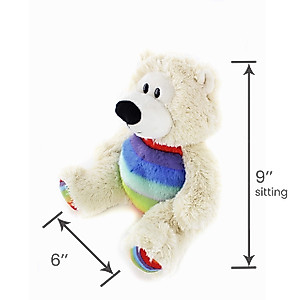 Plushland Rainbow Plush Teddy Bear – Sophie- Plush Bear for Kids- Multicolor-12 inches