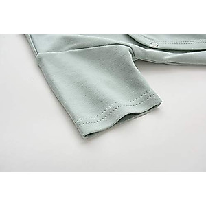 Baby Boys Girls 3-Pack Side Snap Bodysuit Cotton Short Sleeve Soild Kimono Shirt 0-12 Months (C, 0-3 Months)