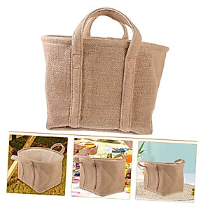 Levemolo Laundry Organizer Shoes Storage Container Jute Closet Organizer Bin Laundry Basket