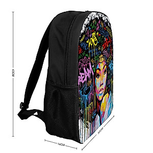 African Girl 3D Print Backpack Laptop Bookbag Travel Bag Unisex for Adult Game Fans Gifts For Backpack 17 Inches