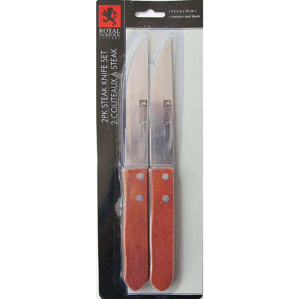 Royal Norfolk Cutlery Royal steak knife, 8"