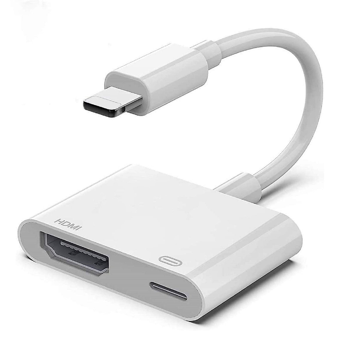 [Apple MFi Certified] Lightning to HDMI Adapter for iPhone 1080P HDMI Digital AV Adapter Sync Screen Connector with Charging Port Support for iPhone 11 XS XR X 8 7 iPad iPod on HD TV Monitor Projector