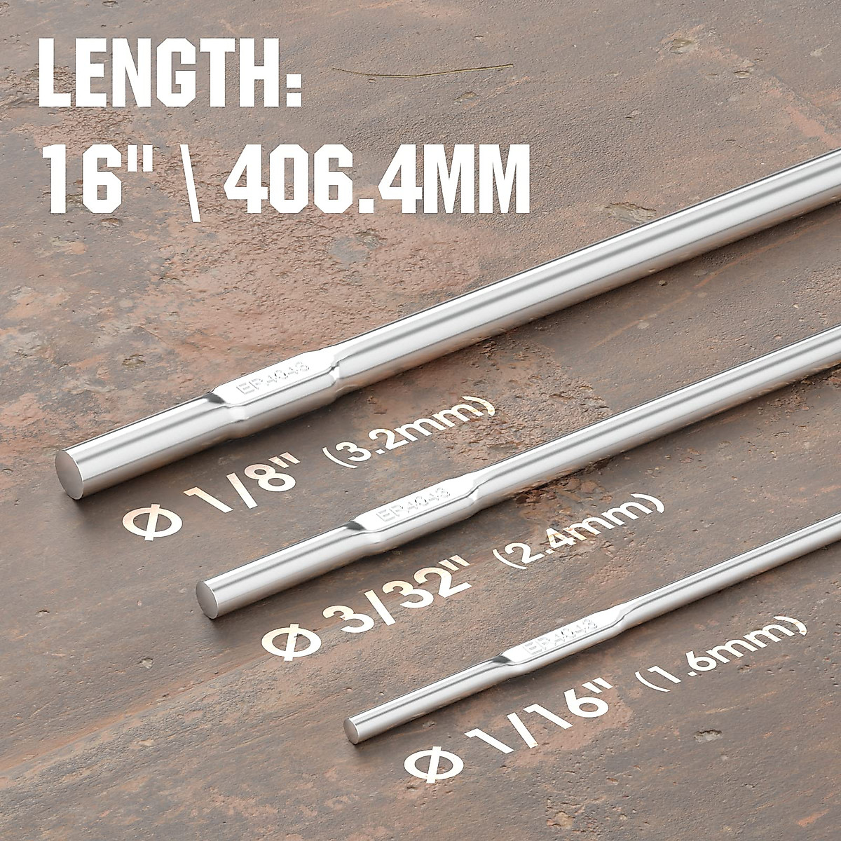 YESWELDER Aluminum TIG Welding Rod ER4043 3/32"x16" 5LB