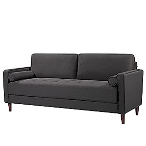 Lifestyle Solutions Lexington Sofas, 75.6" W x 31.1" D x 33.5" H, Heather Grey