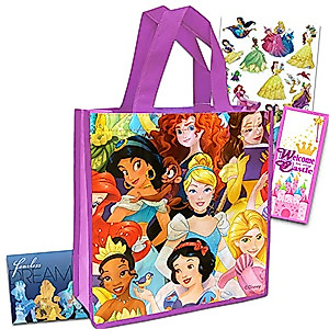 Disney Princesses Reusable Pink Tote Bag 14"x15" Grocery Size