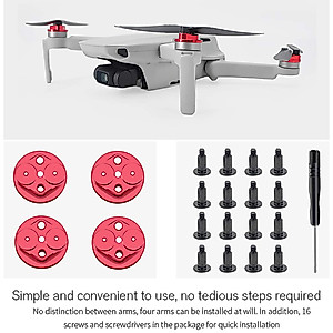 Nebwe Drone Accessories Rc Tools Rc Accessories and Parts 4pcs Metal Motor Covers Dustproof Protective Cover for Drone Mavic Mini Drone Drone Parts Drone Tool Kit